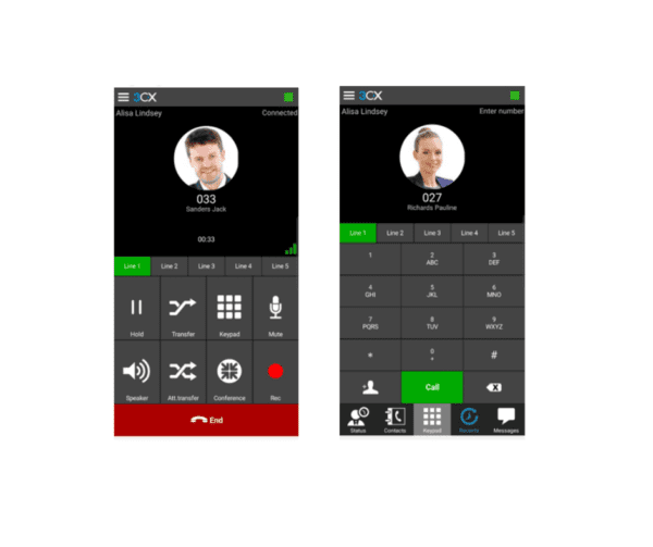 Which handsets are compatible with 3cx?